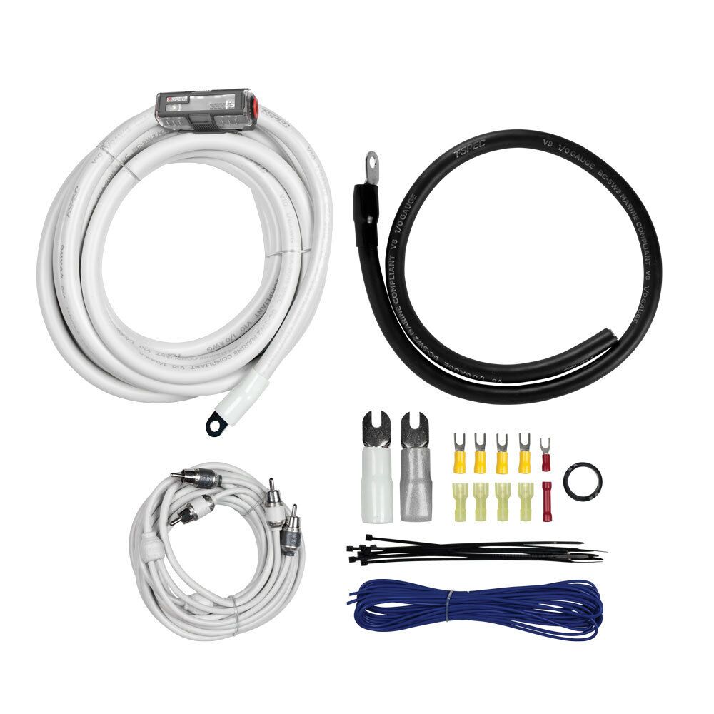 ‎T-Spec v10 1/0 AWG Amp Kit - 5200 W with RCA Cable - AutoModz